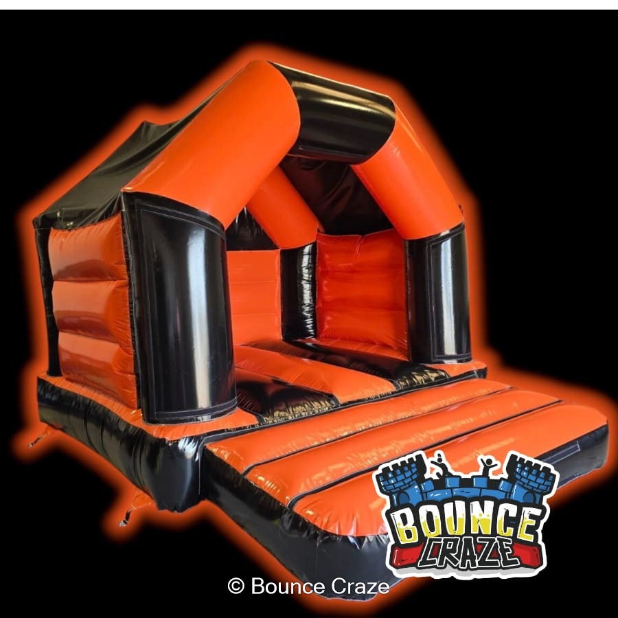 Black & Orange Castle (12ft by 14ft) - micky mouse Theme - Bouncy ...